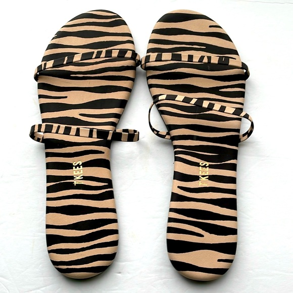Teeks | Shoes | Tkees Gemma Animal Print Slip On Sandals Size | Poshmark
